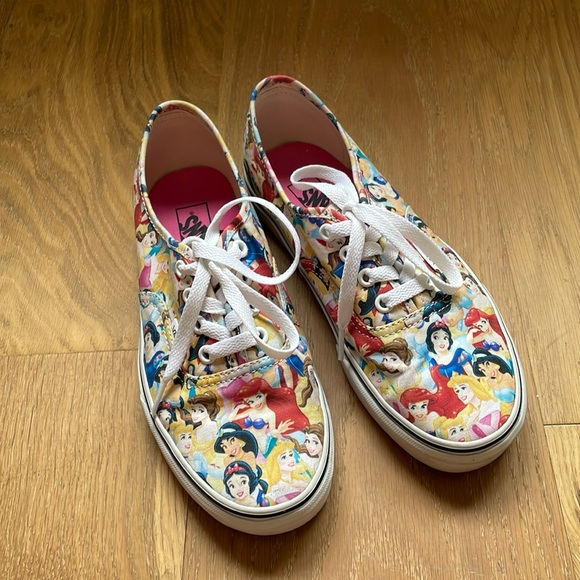 Vans | Shoes | Vans Disney Princess Shoes 75 Womens Rare Princesses ...